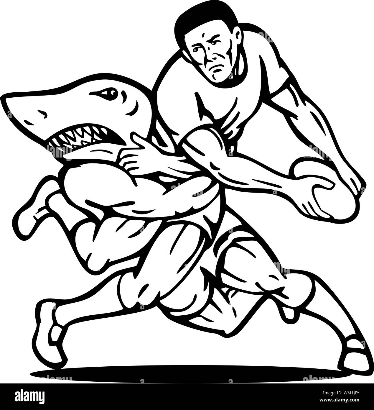 Rugby player Black and White Stock Photos & Images - Alamy