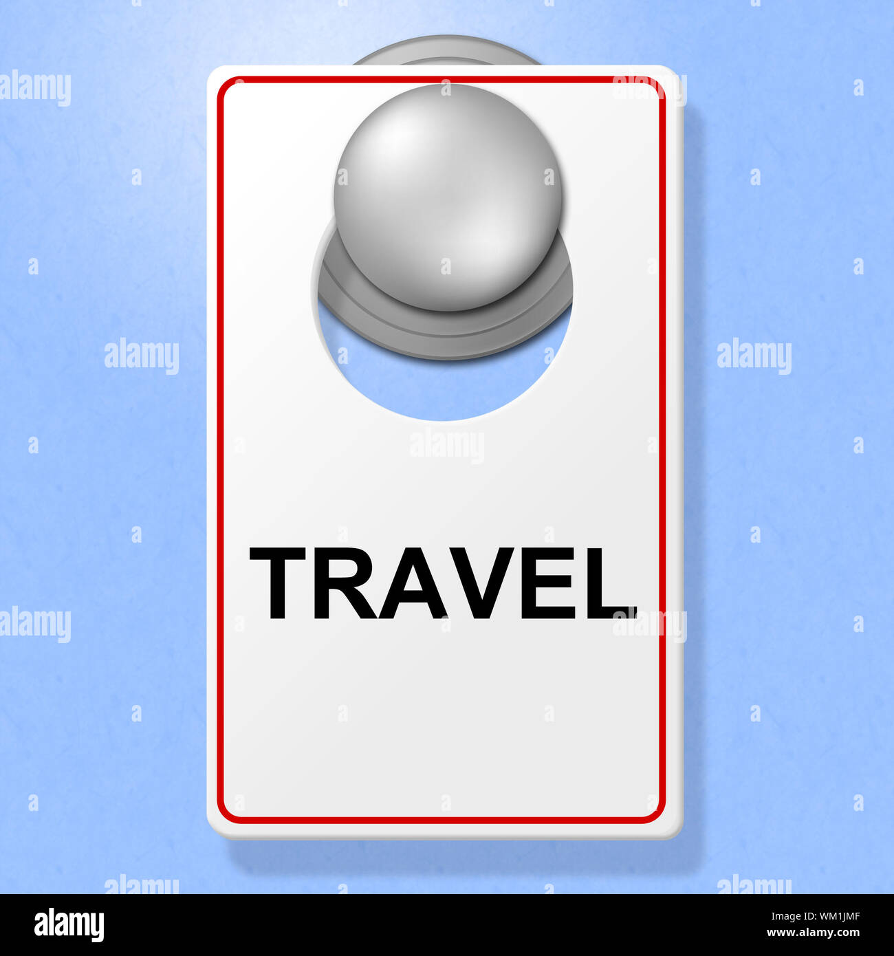 Travel Sign Showing Go On Leave And Time Off Stock Photo - Alamy