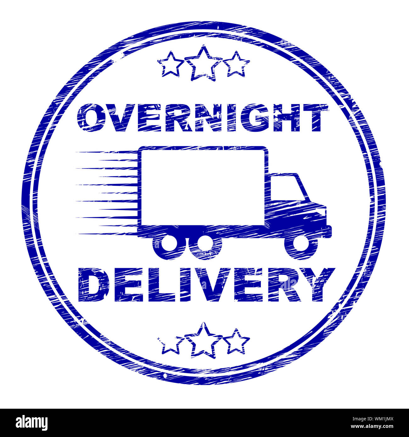 Overnight delivery stamp hi-res stock photography and images - Alamy