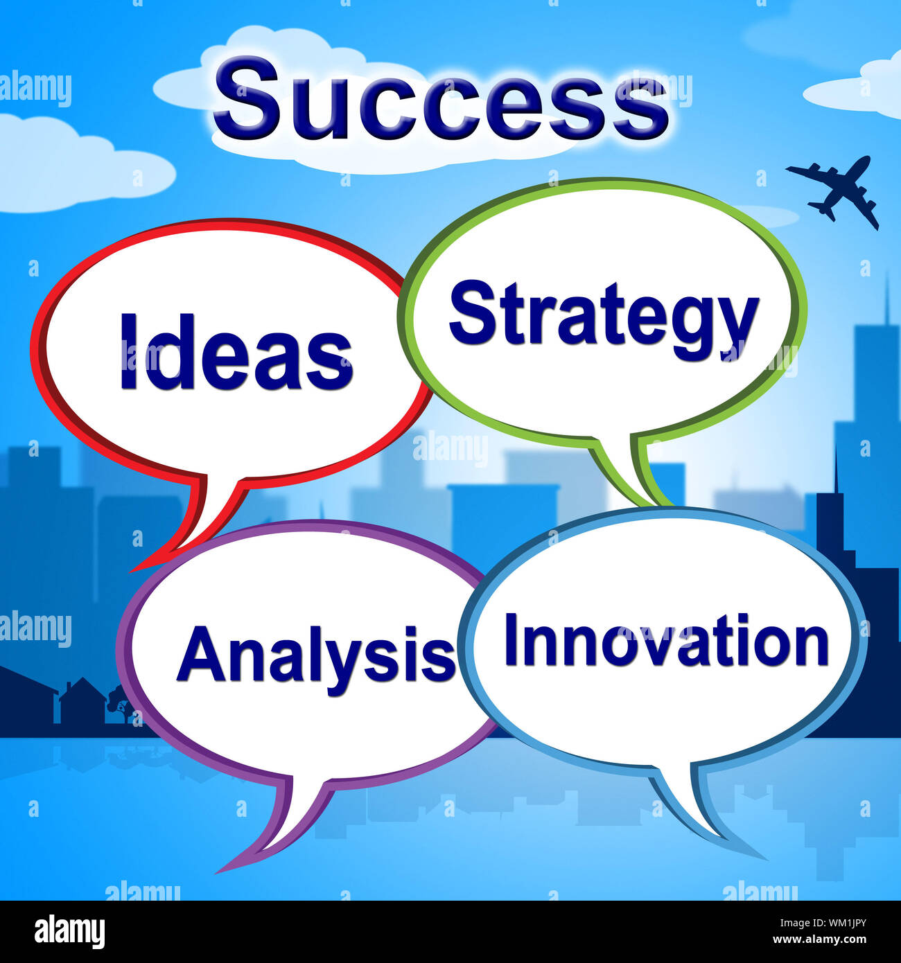 Success Words Showing Winning Triumph And Conception Stock Photo - Alamy