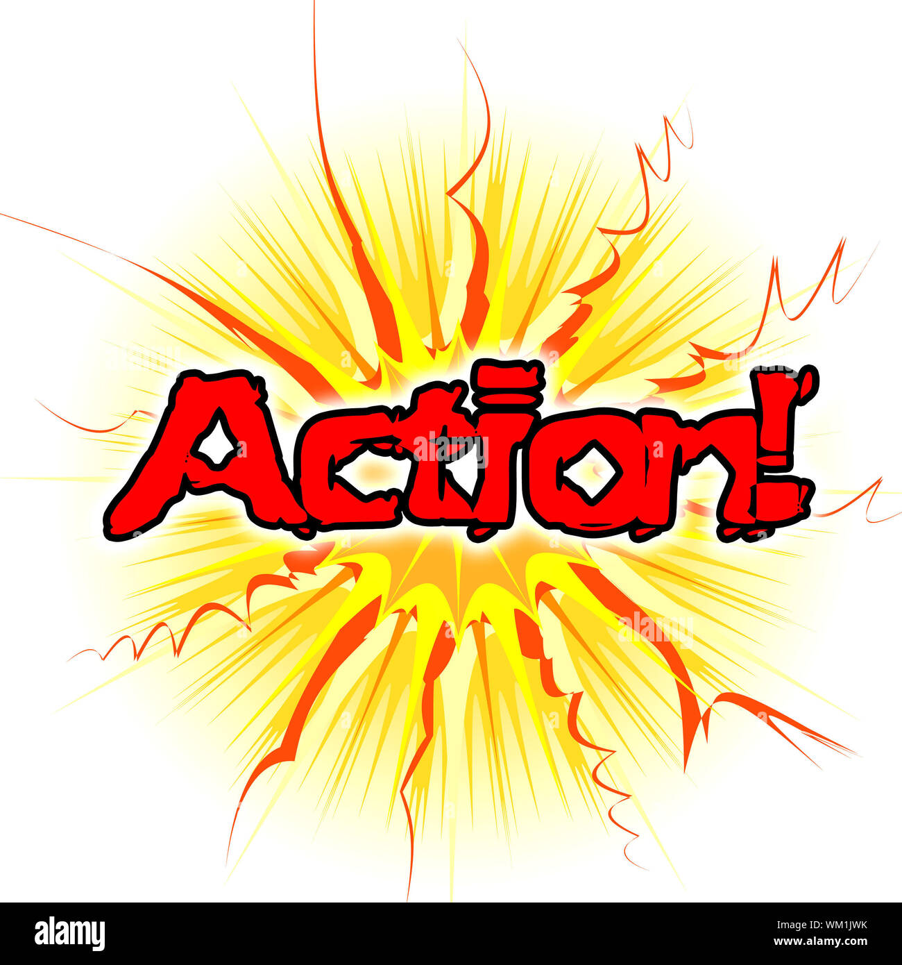 Action Sign Indicating Do It And Motivating Stock Photo - Alamy