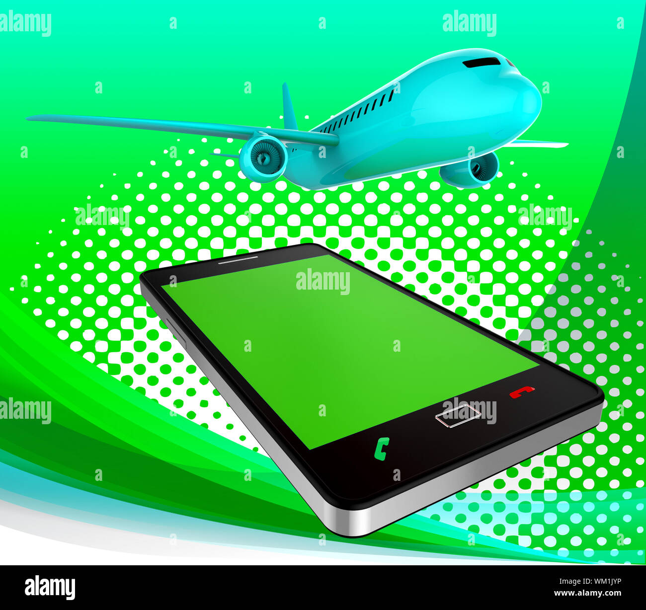 Book flights showing airplane hi-res stock photography and images - Alamy