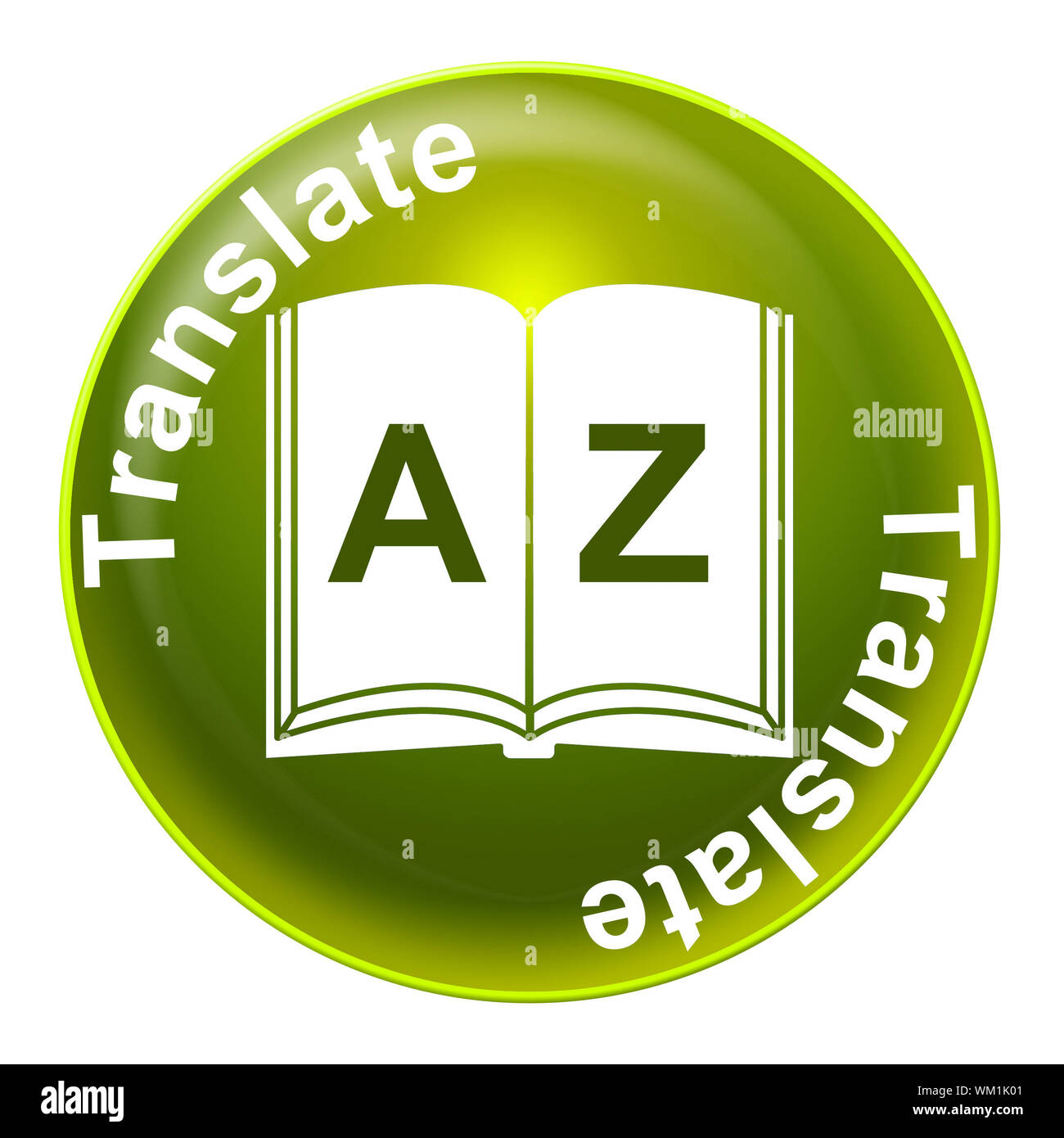 Translate Sign Representing Convert To English And Translating Stock ...