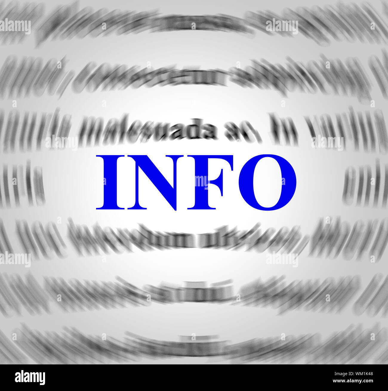 Info Definition Representing Means Meaning And Assistance Stock Photo ...