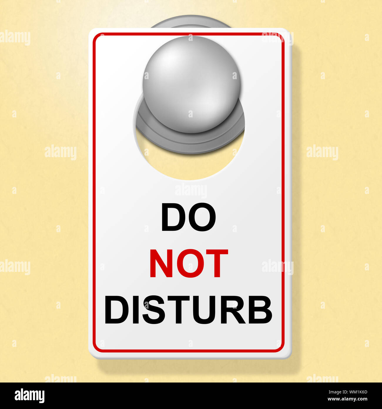 Do Not Disturb Meaning Place To Stay And Hotel Stock Photo - Alamy