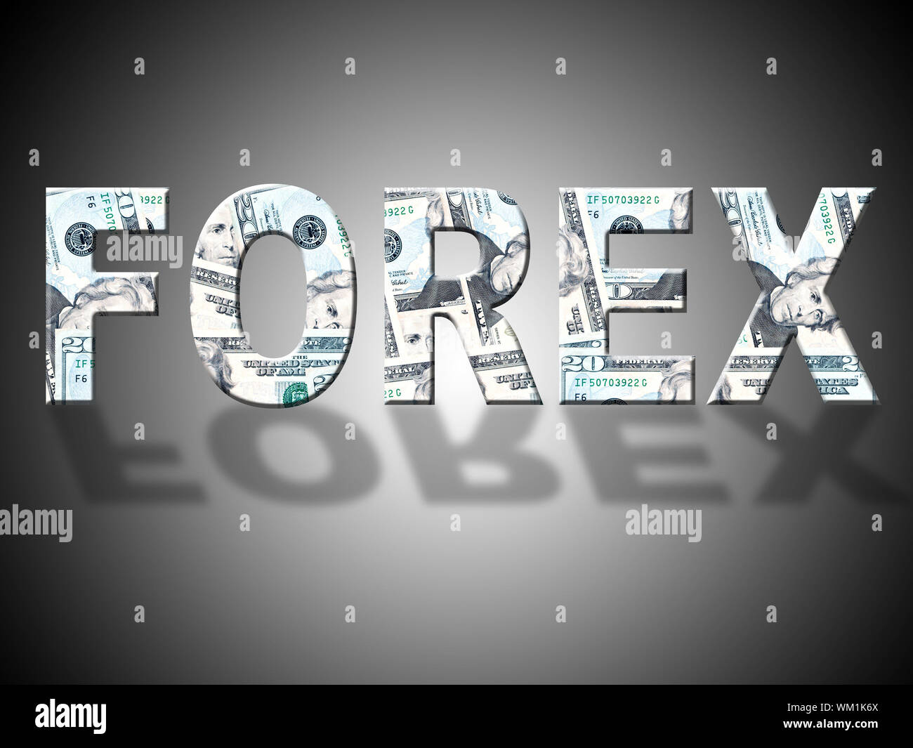 Forex Dollars Representing Exchange Rate And Broker Stock Photo - Alamy
