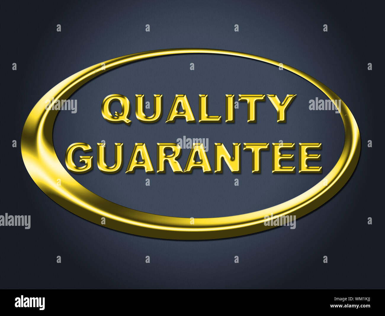 Quality Guarantee Sign Meaning Display Ensure And Warrantee Stock Photo ...