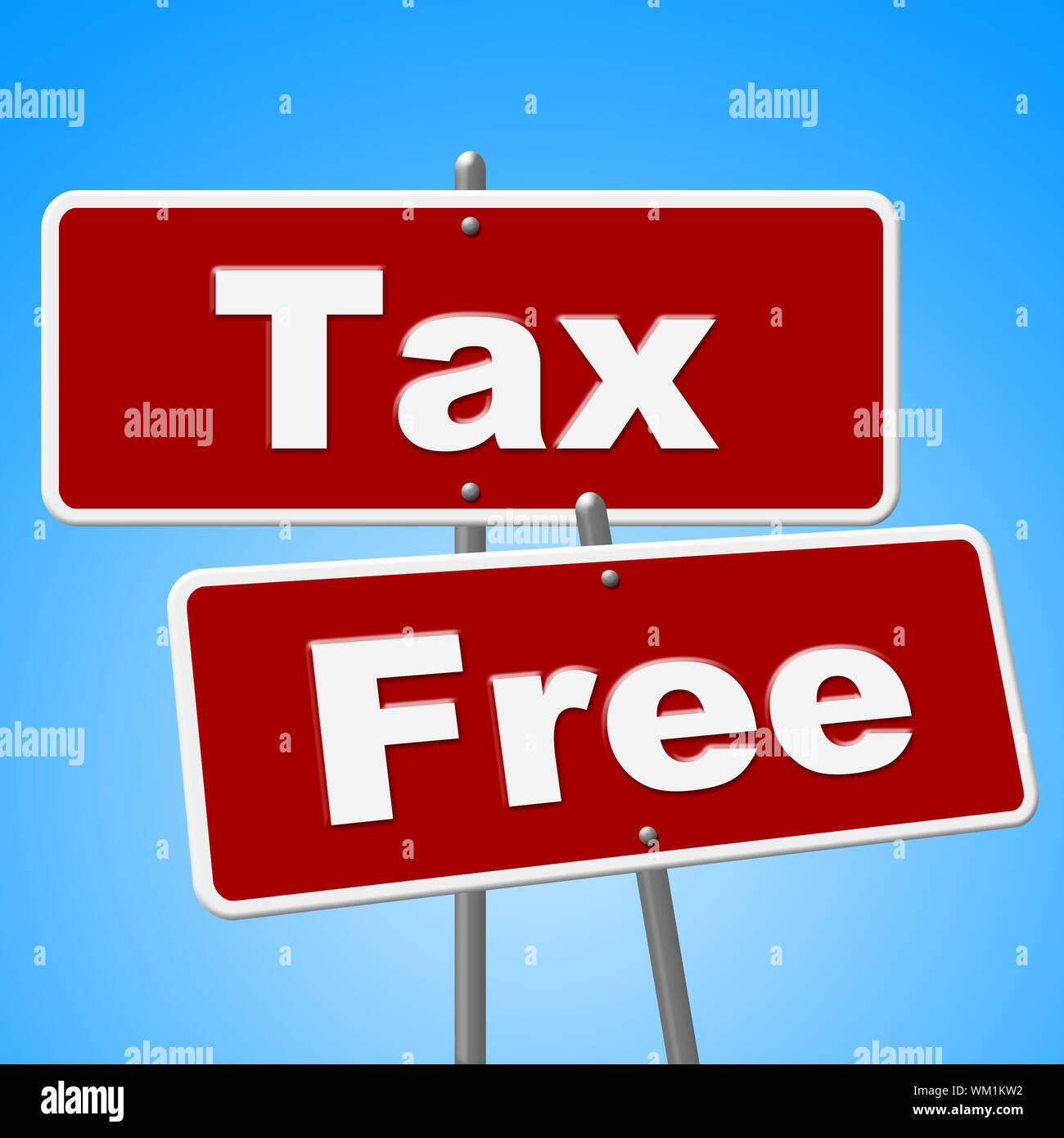 Tax free signs hi-res stock photography and images - Alamy