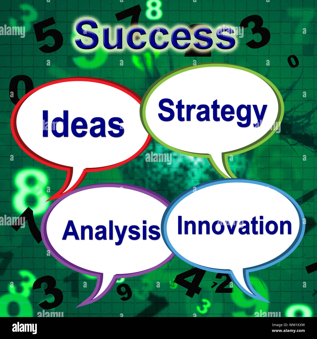 Success Words Showing Victory Ideas And Victors Stock Photo - Alamy