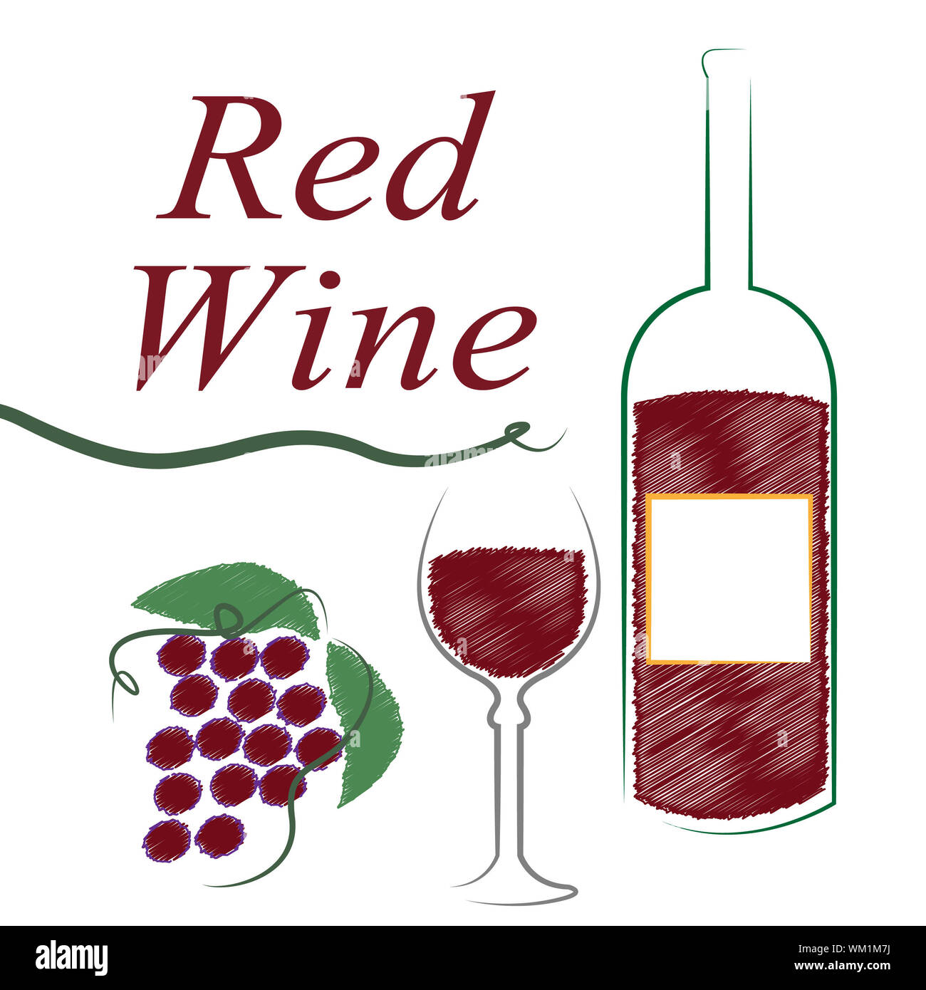 Wine Red Indicating Alcoholic Drink And Booze Stock Photo - Alamy