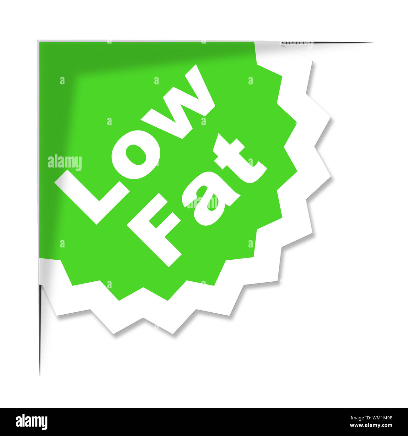 Low Fat Label Meaning Lose Weight And Slim Stock Photo - Alamy