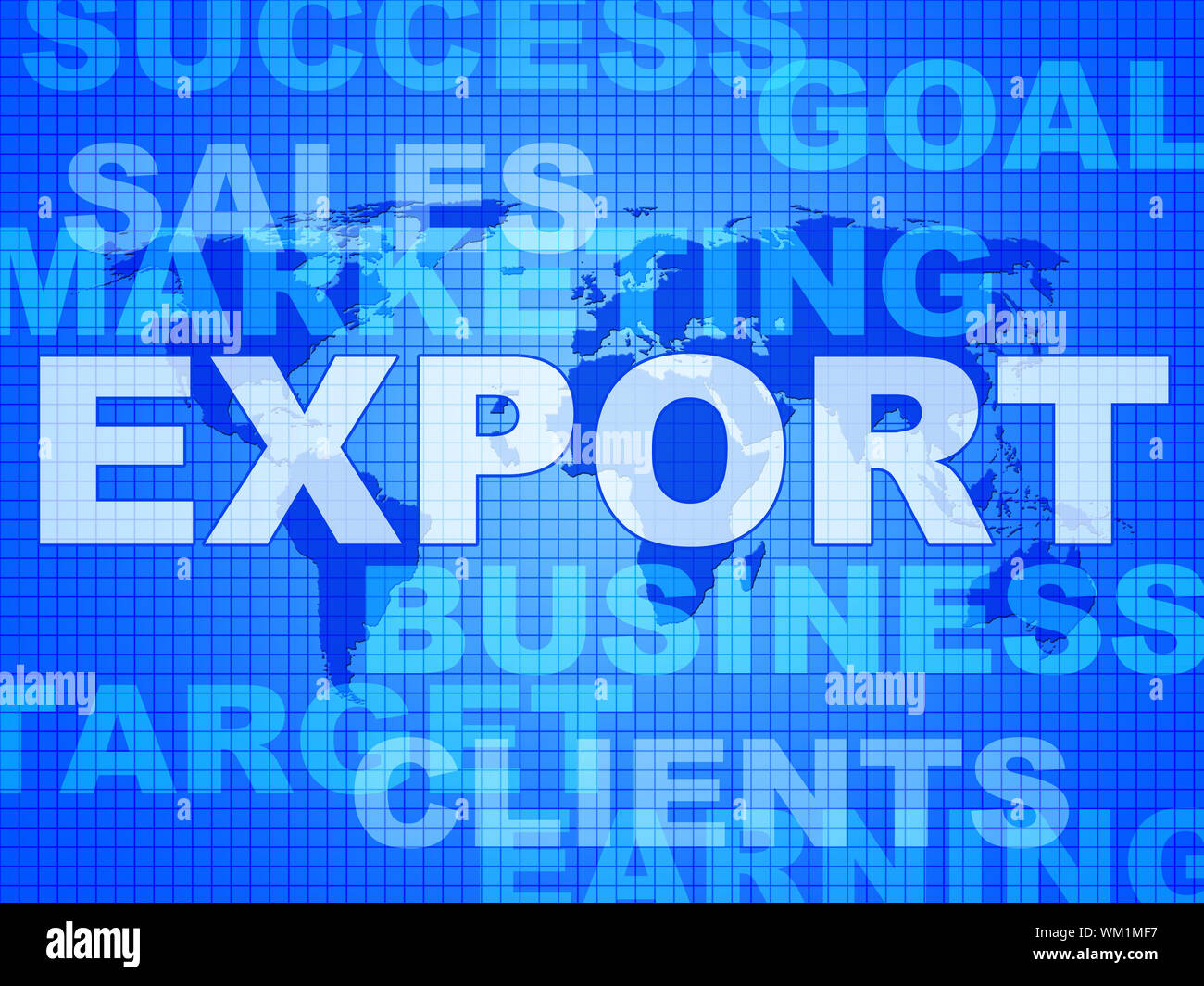 Export Words Indicating International Selling And Trading Stock Photo ...