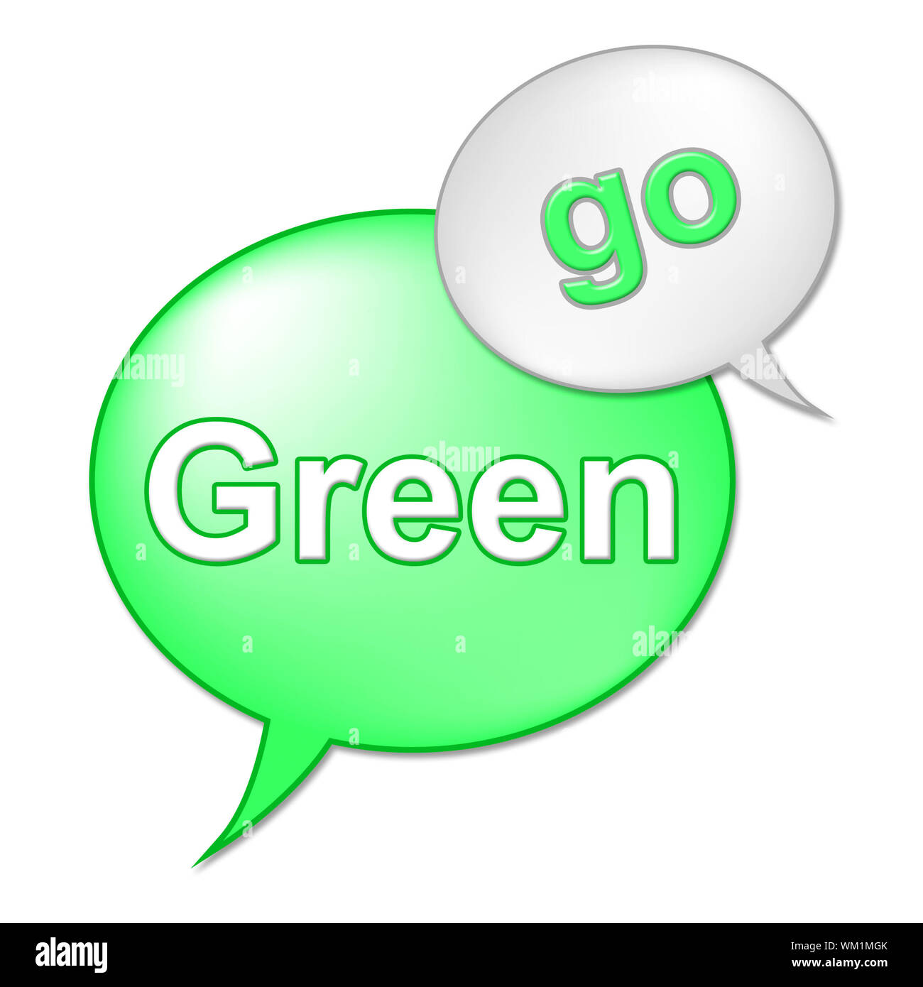Go green message hi-res stock photography and images - Alamy