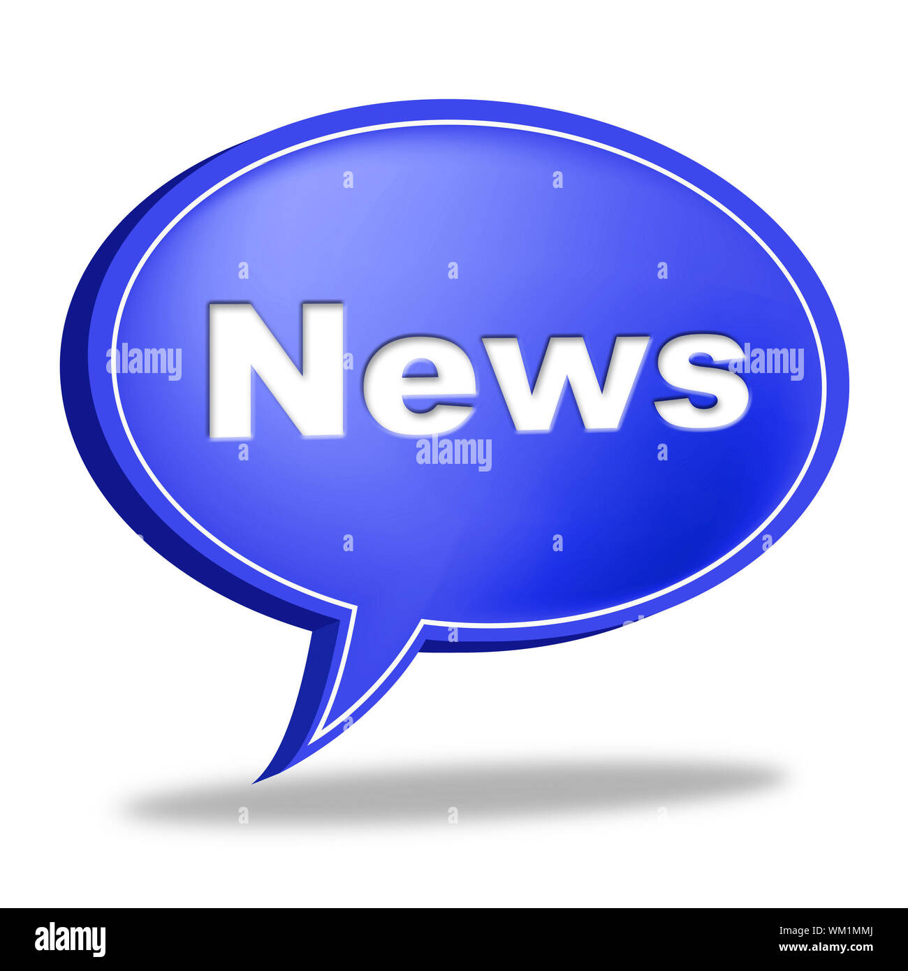 News Message Representing Send Media And Messages Stock Photo - Alamy