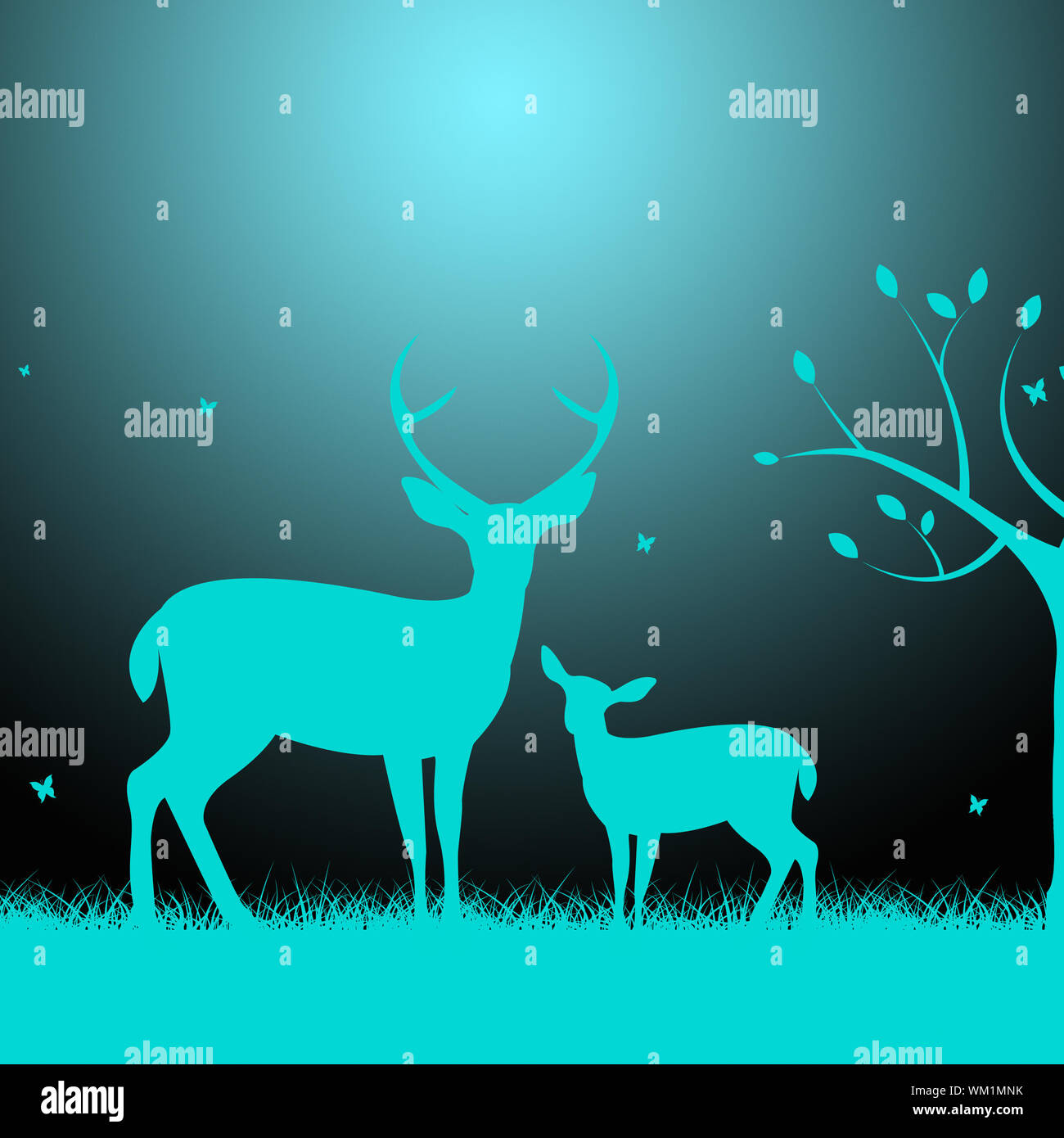 Deer Wildlife Representing Nature Reserve And Animal Stock Photo - Alamy