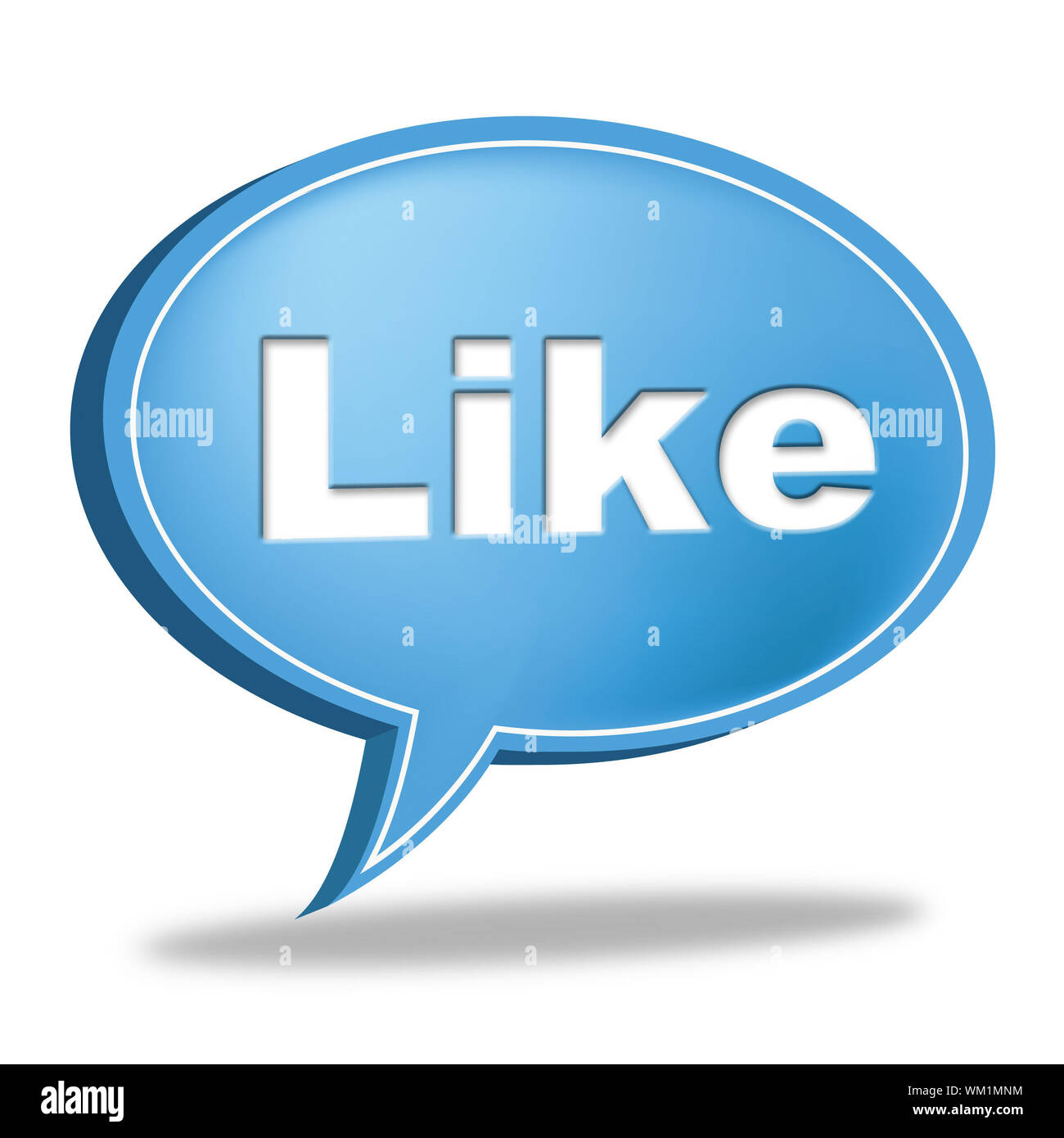 Like Message Showing Social Media And Communication Stock Photo - Alamy