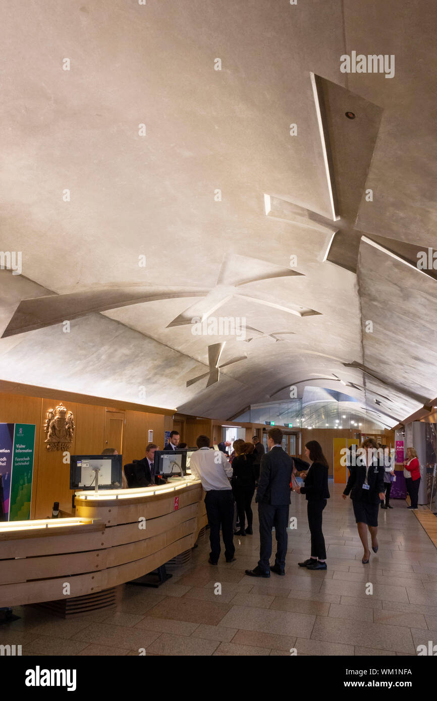 Scottish Parliament Lobby, Edinburgh, Scotland, UK Stock Photo - Alamy