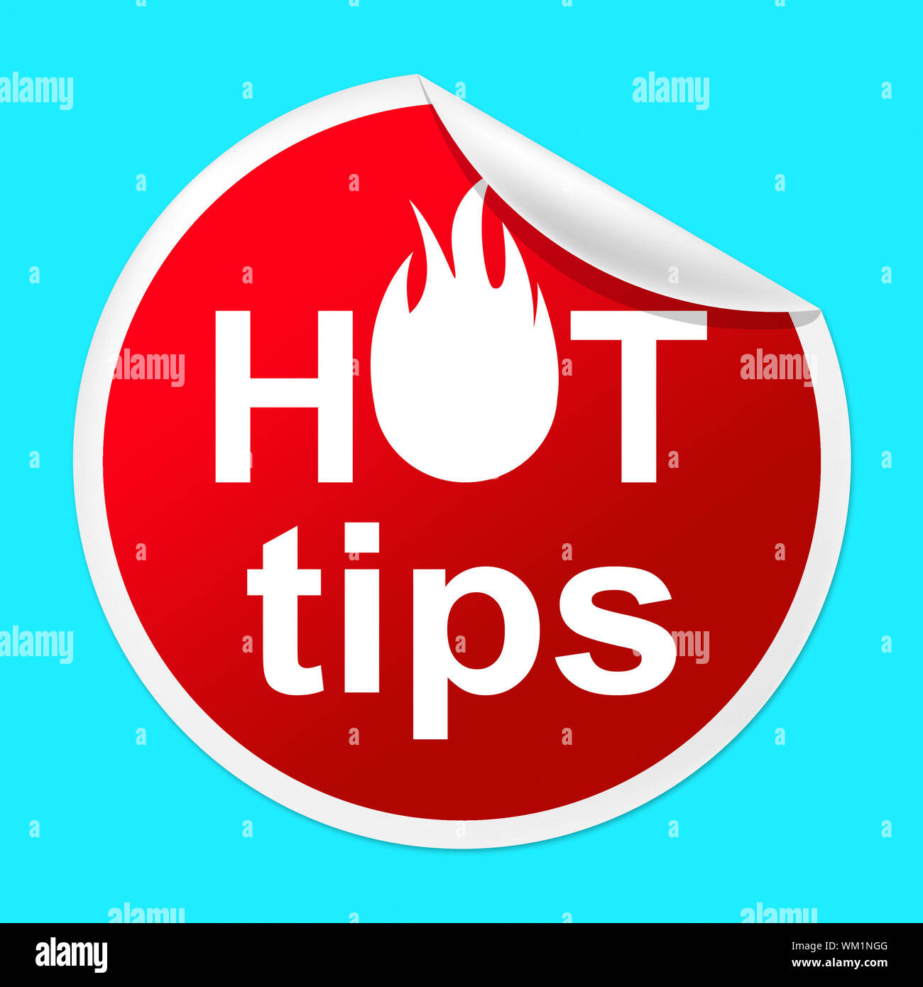 Hot tips sticker hi-res stock photography and images - Alamy