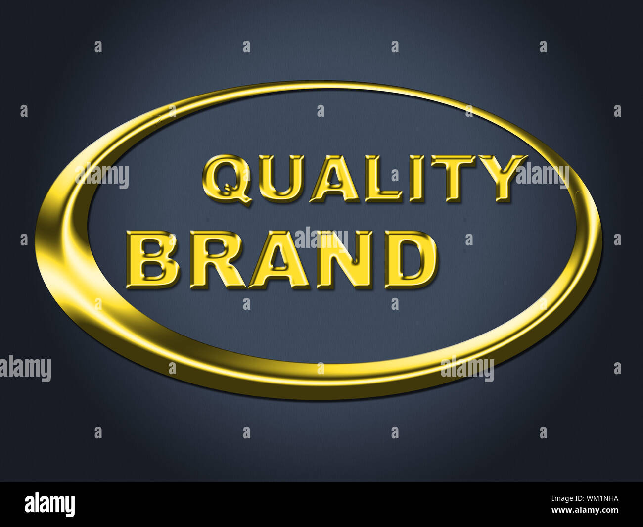 Quality Brand Sign Meaning Company Identity And Perfection Stock Photo ...