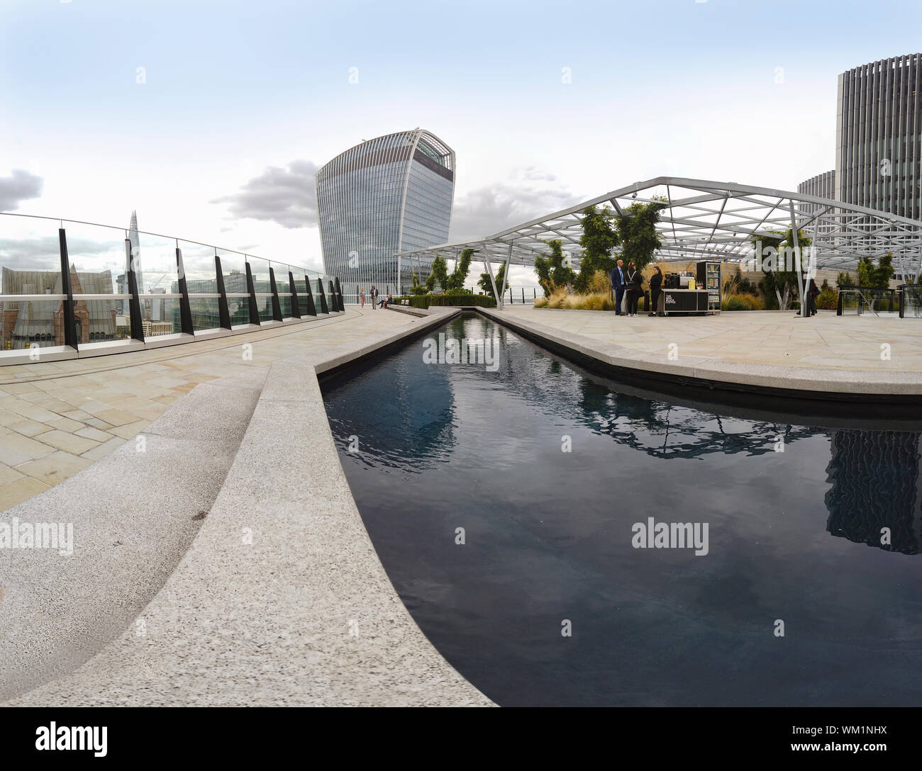Rooftop View,Fen Court Garden,Fenchurchurch Street,London,England Stock ...