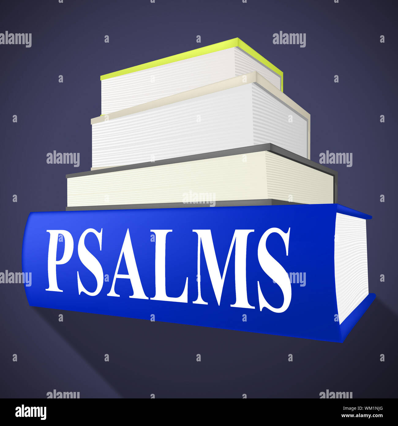 Psalms Books Showing Song Of Praise And Sacred Stock Photo - Alamy