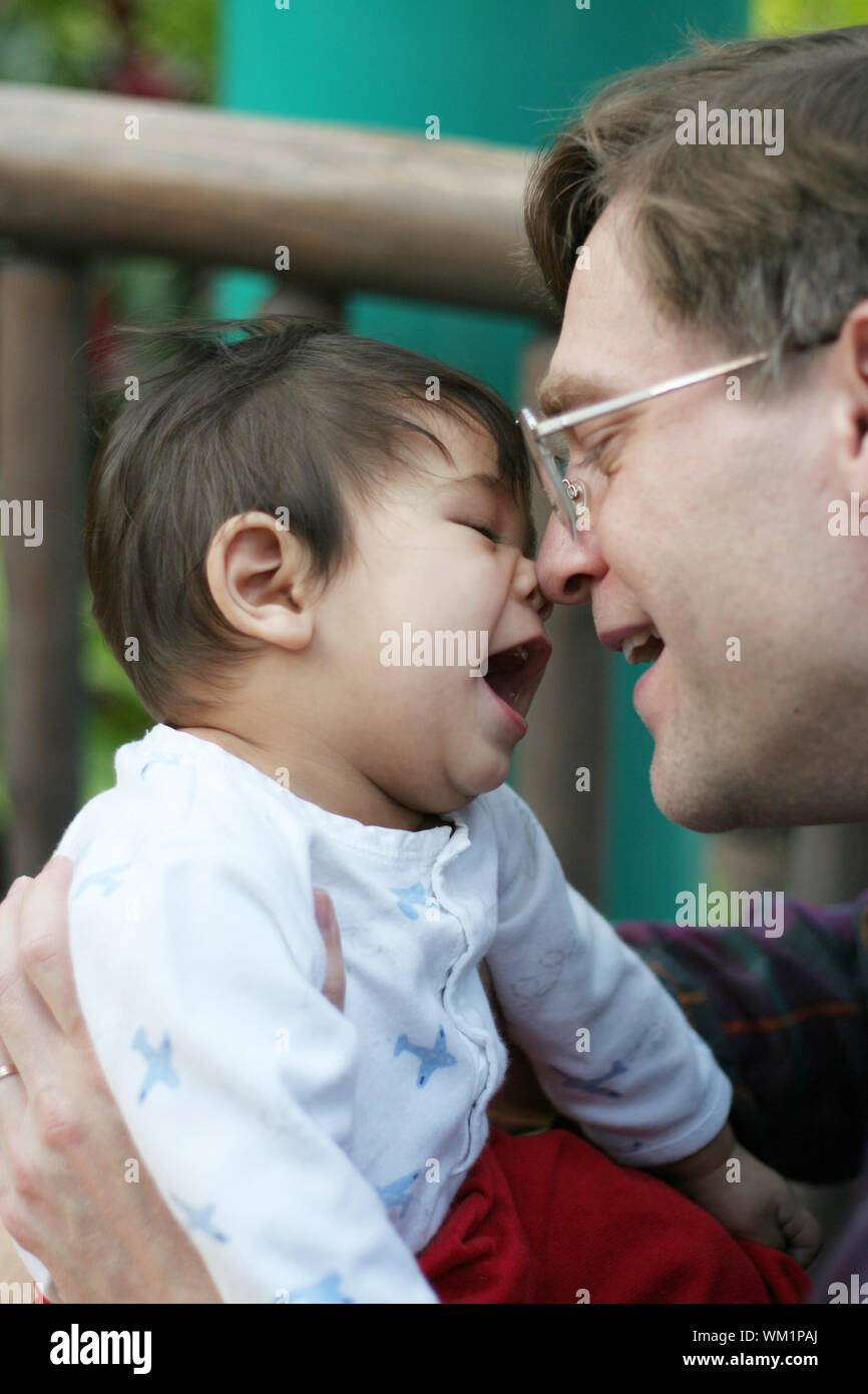 Father son loving relationship interaction hi-res stock photography and images - Alamy