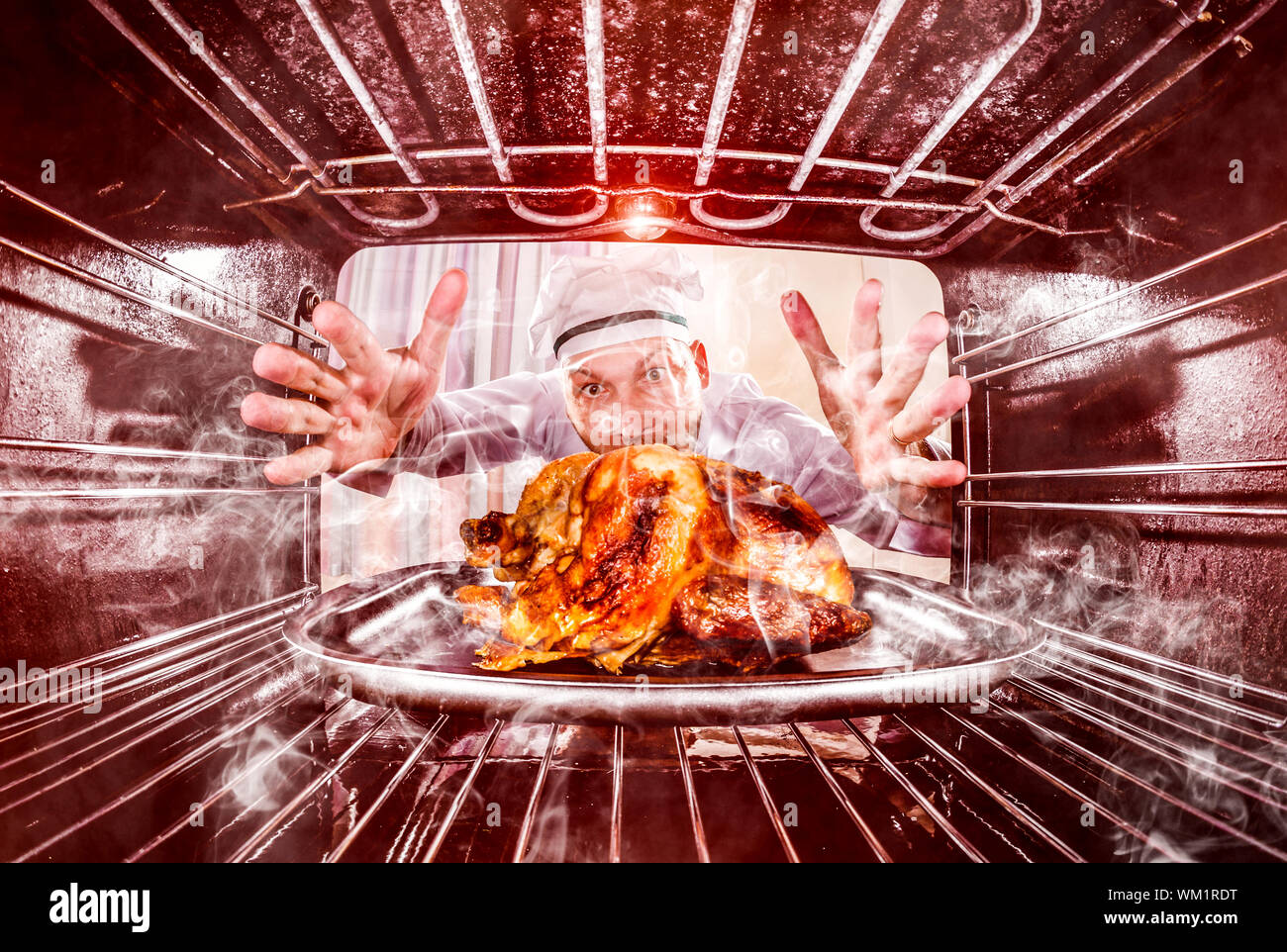 Funny man eating chicken hi-res stock photography and images - Alamy