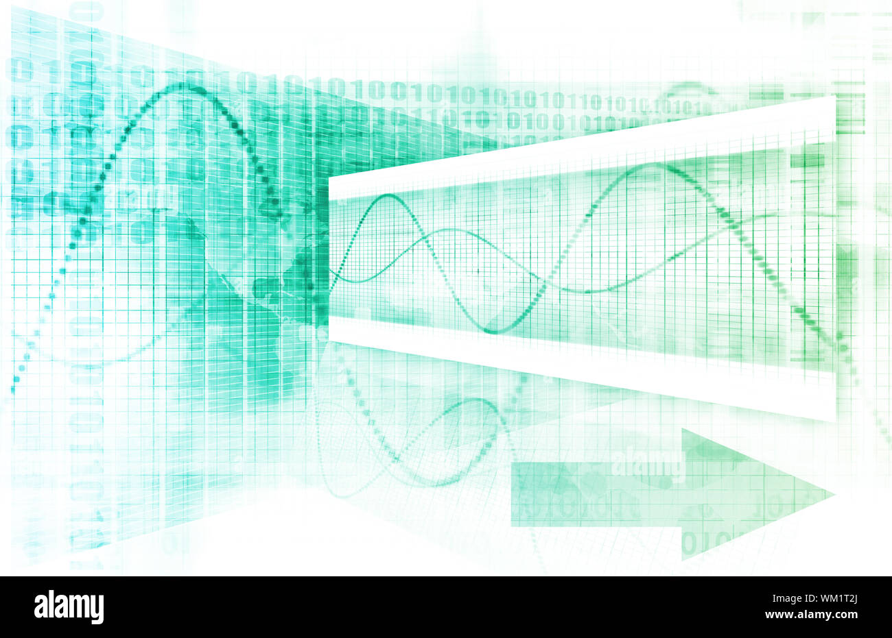 Futuristic Graph and Chart Data for Business Stock Photo - Alamy