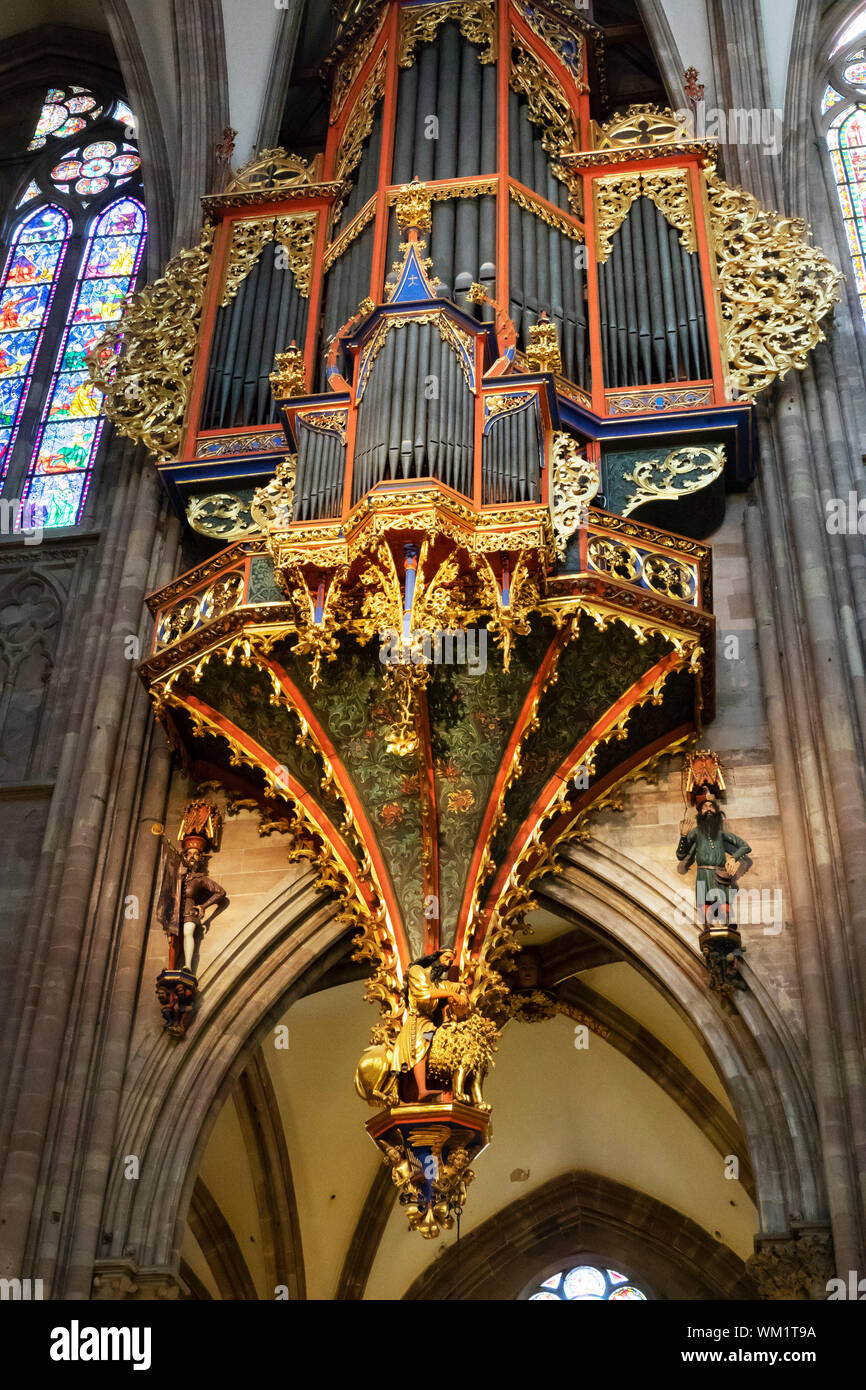 Strasbourg cathedral organ hi-res stock photography and images - Alamy