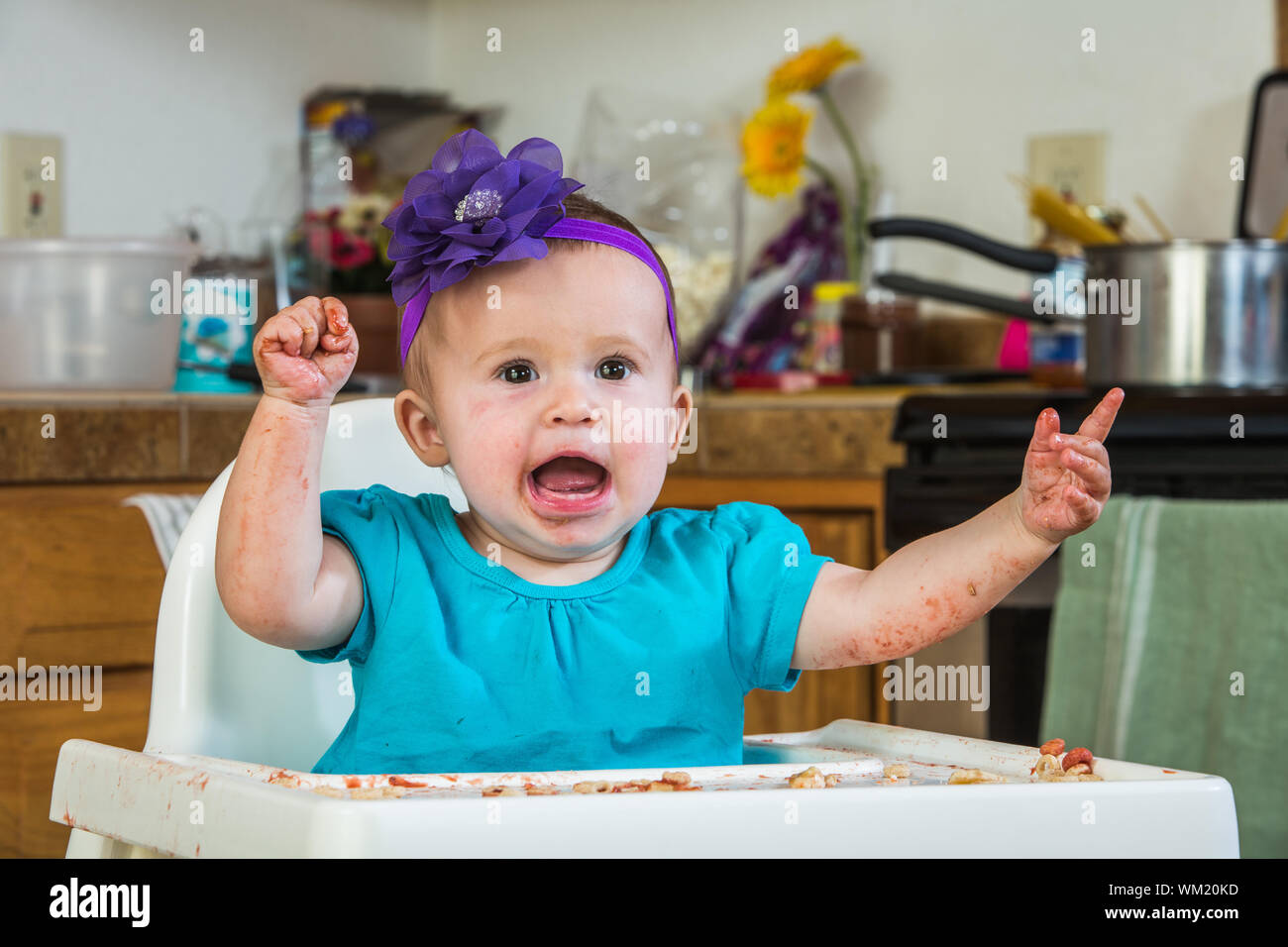 Child food tantrum hi-res stock photography and images - Alamy