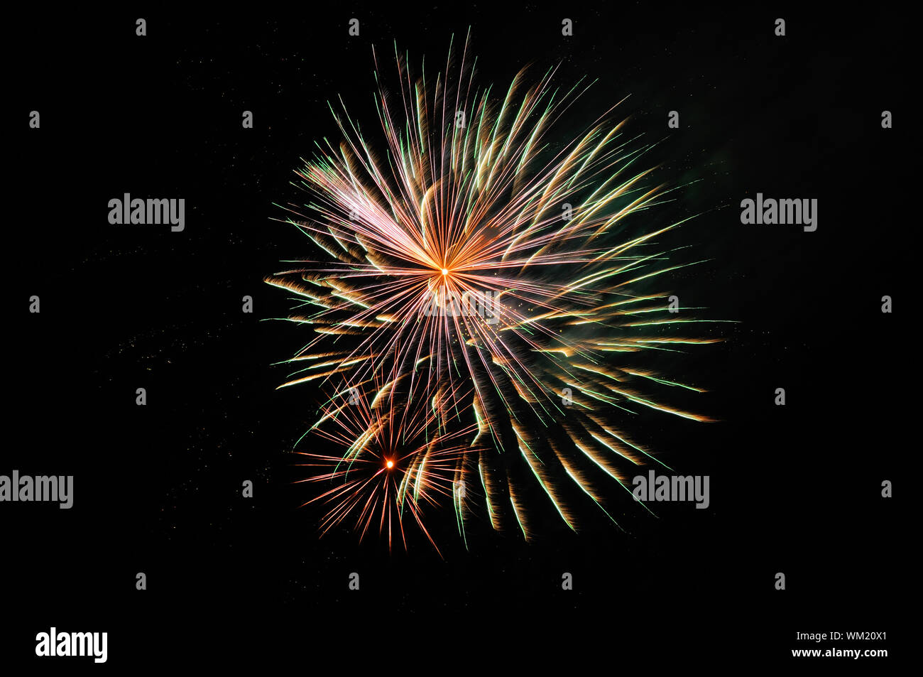 Fireworks display in Bloemfontein in South Africa Stock Photo - Alamy
