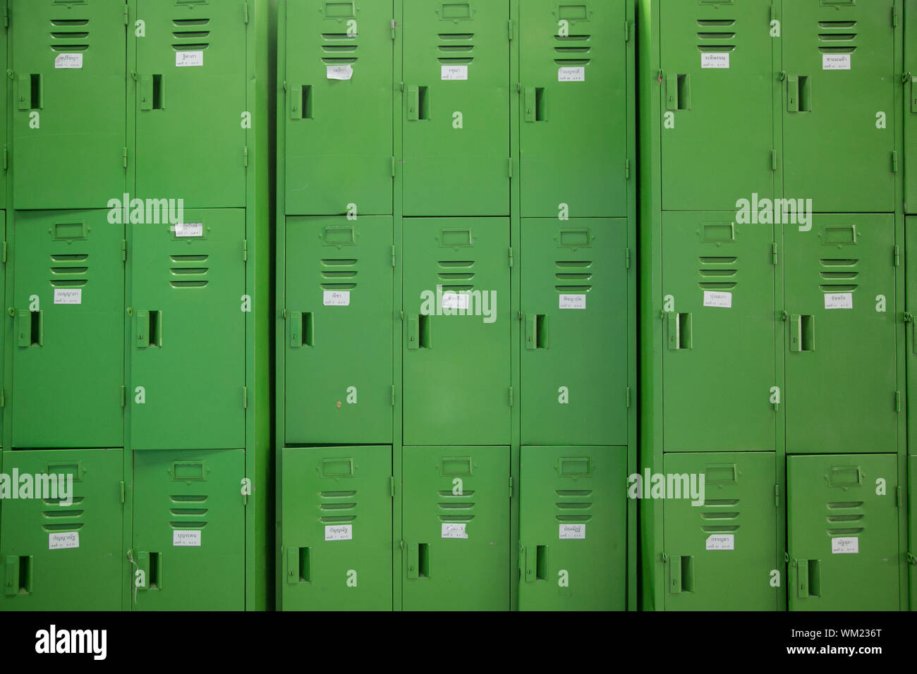 Green Lockers High Resolution Stock Photography and Images - Alamy