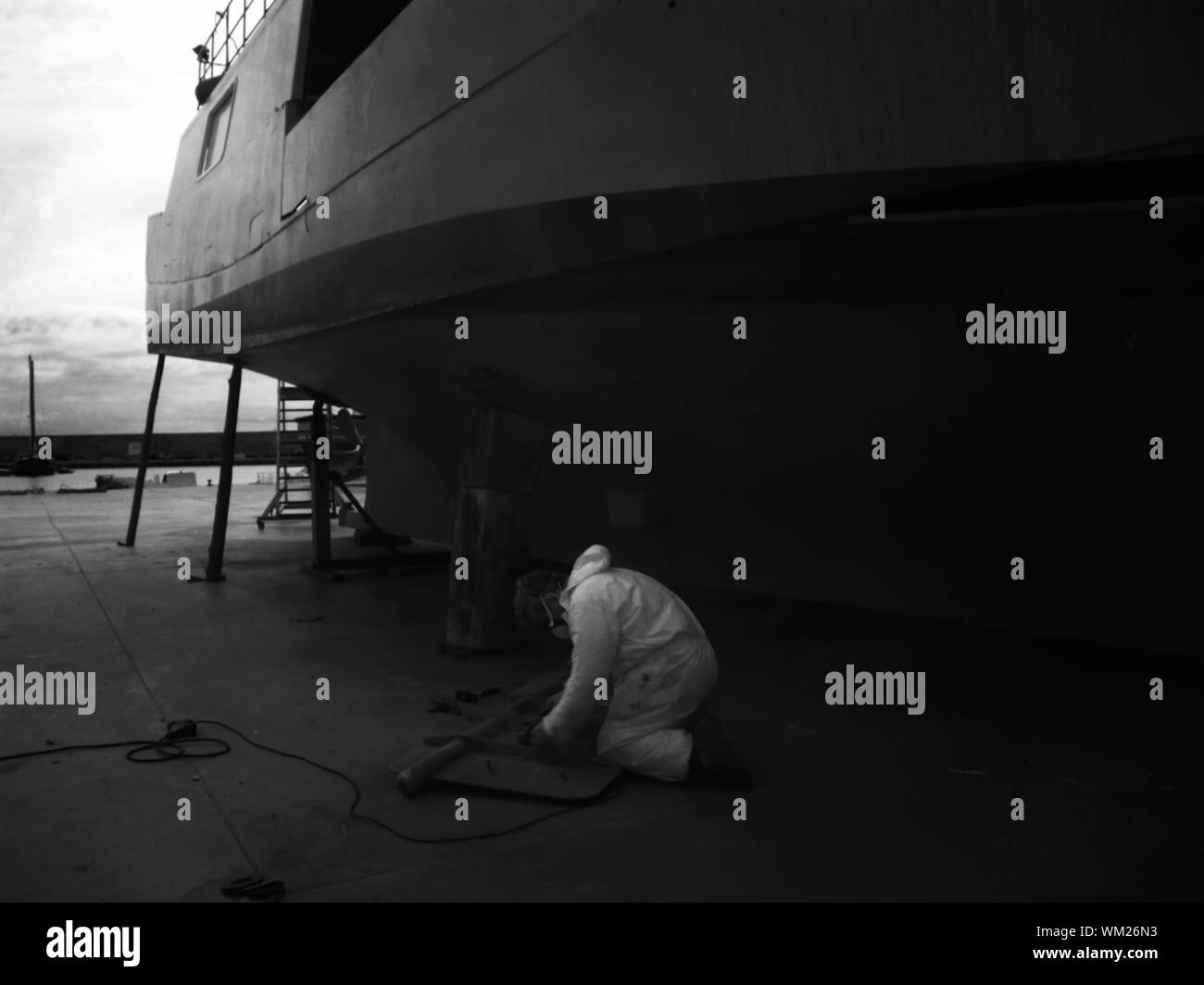 Worker boat hi-res stock photography and images - Alamy