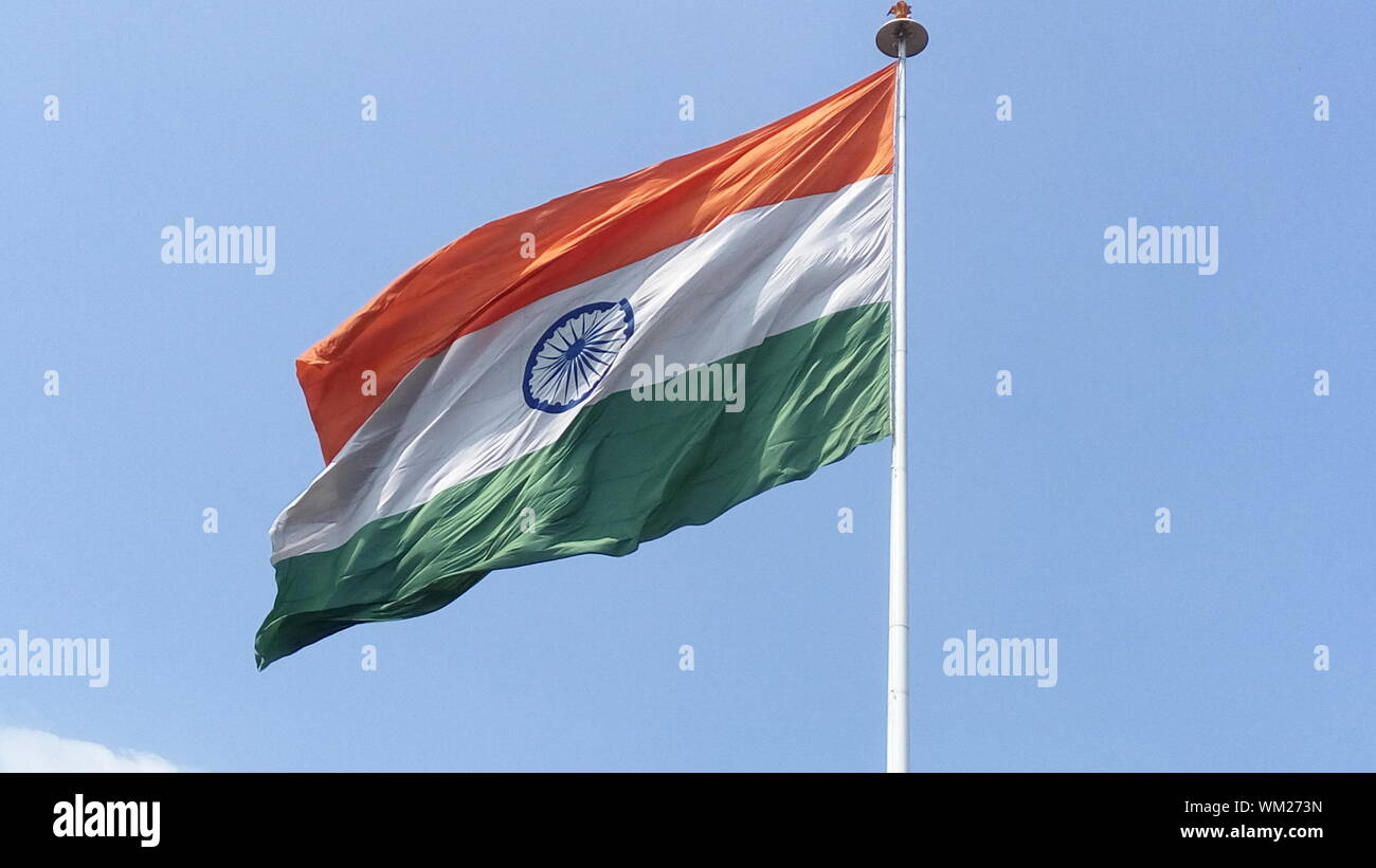 Indian flag waving hi-res stock photography and images - Alamy