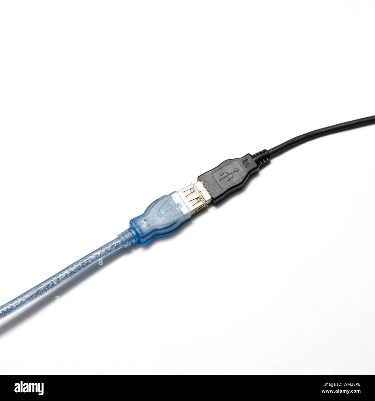 usb cable on a white background Stock Photo - Alamy