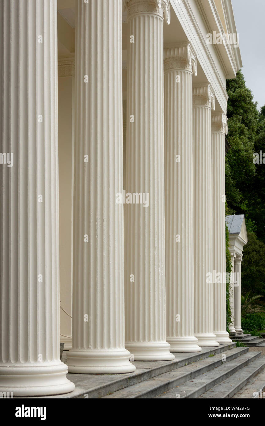 Portico, Trelissick House, Cornwall, UK Stock Photo - Alamy