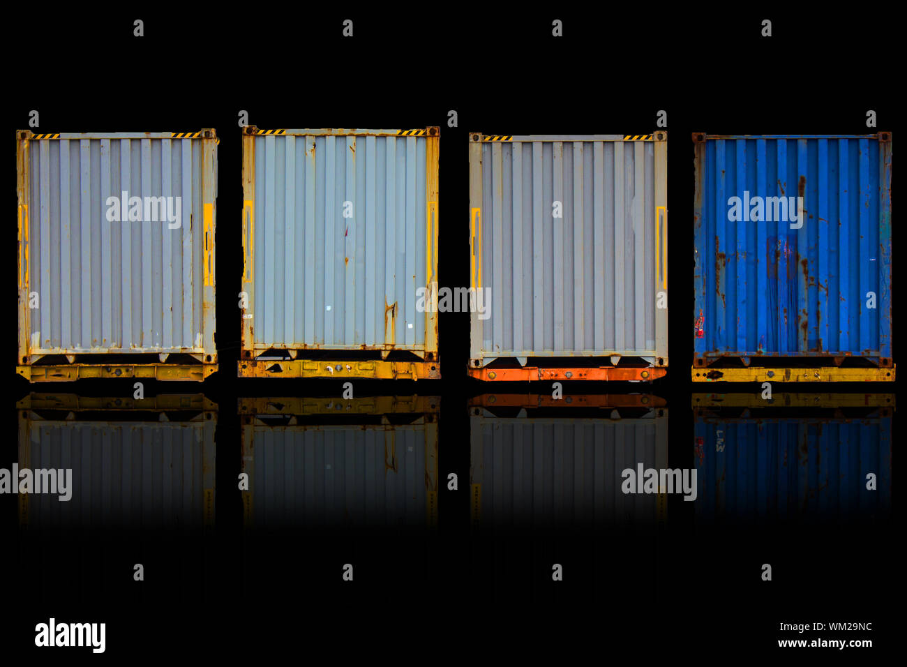 Rusty cargo containers hi-res stock photography and images - Alamy