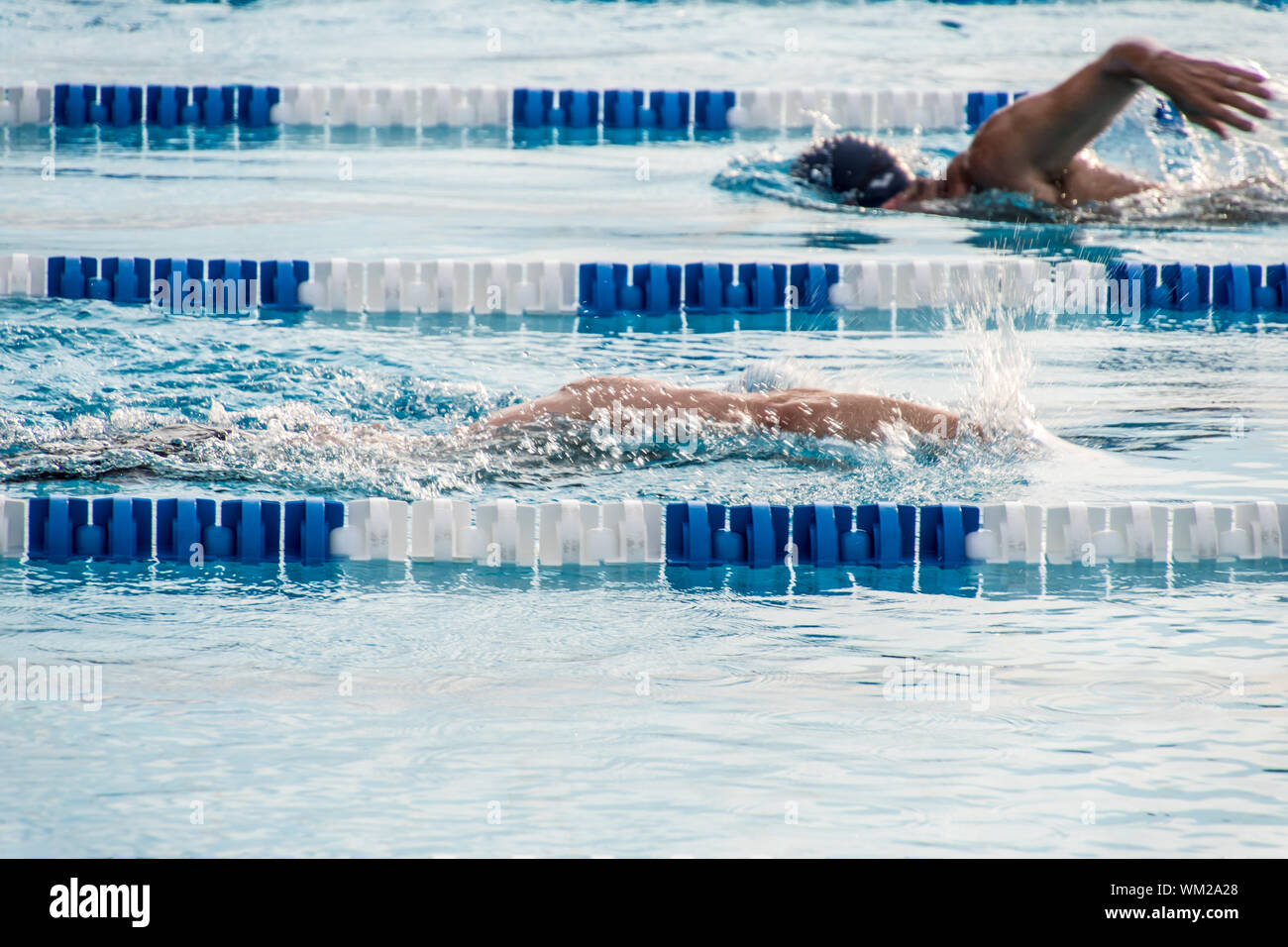 Swimming race two people hi-res stock photography and images - Alamy