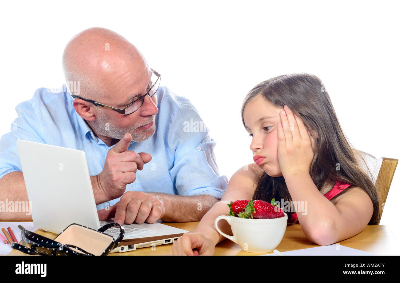 Angry dad and daughter hi-res stock photography and images - Alamy