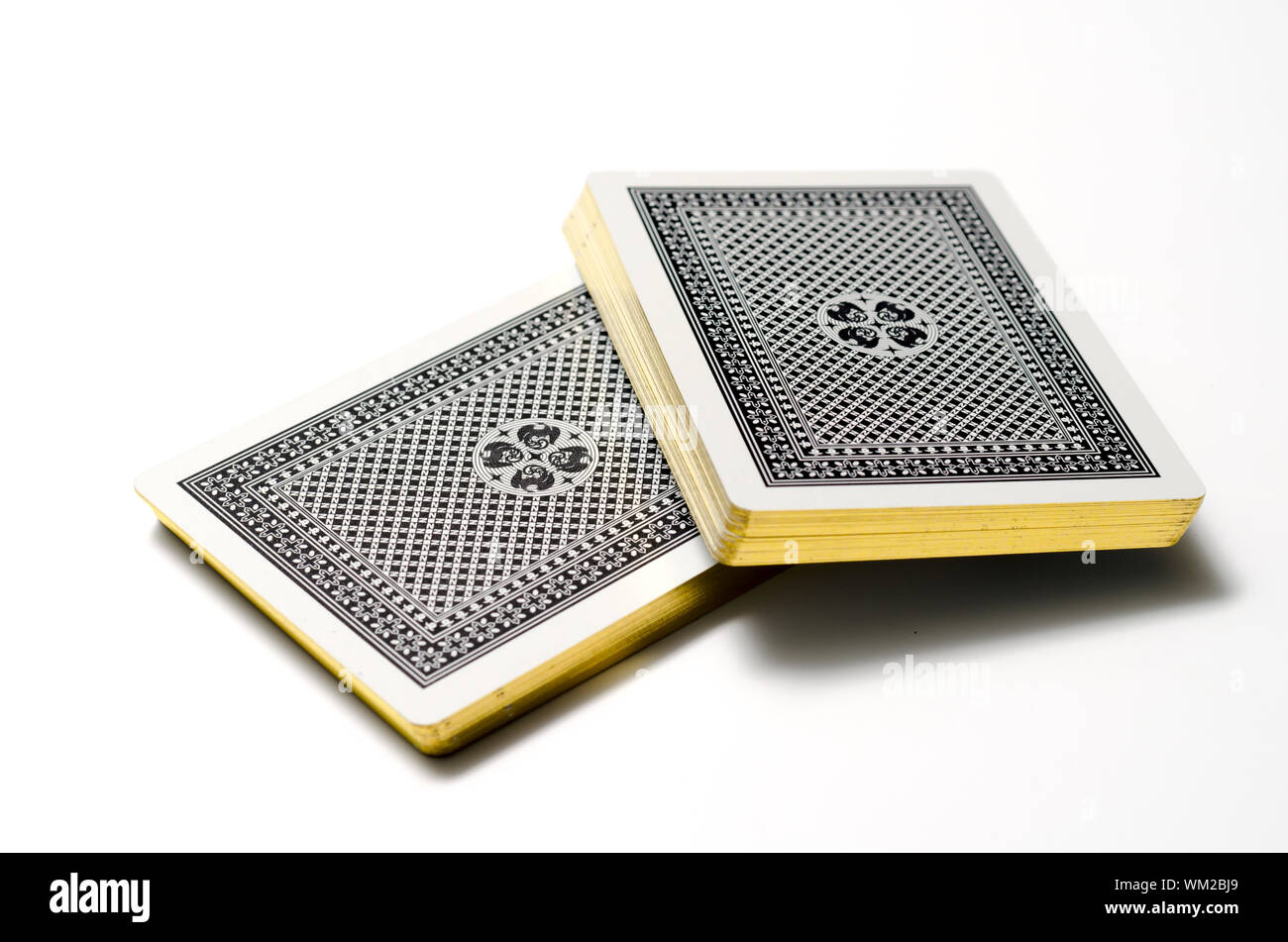 deck of cards on a white background Stock Photo - Alamy