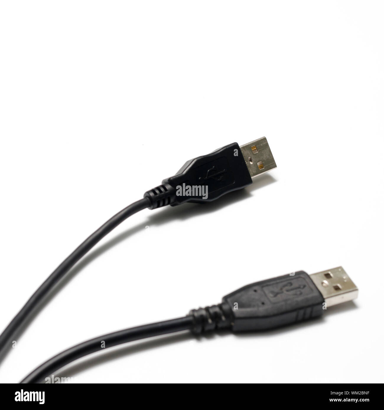 usb cable on a white background Stock Photo - Alamy