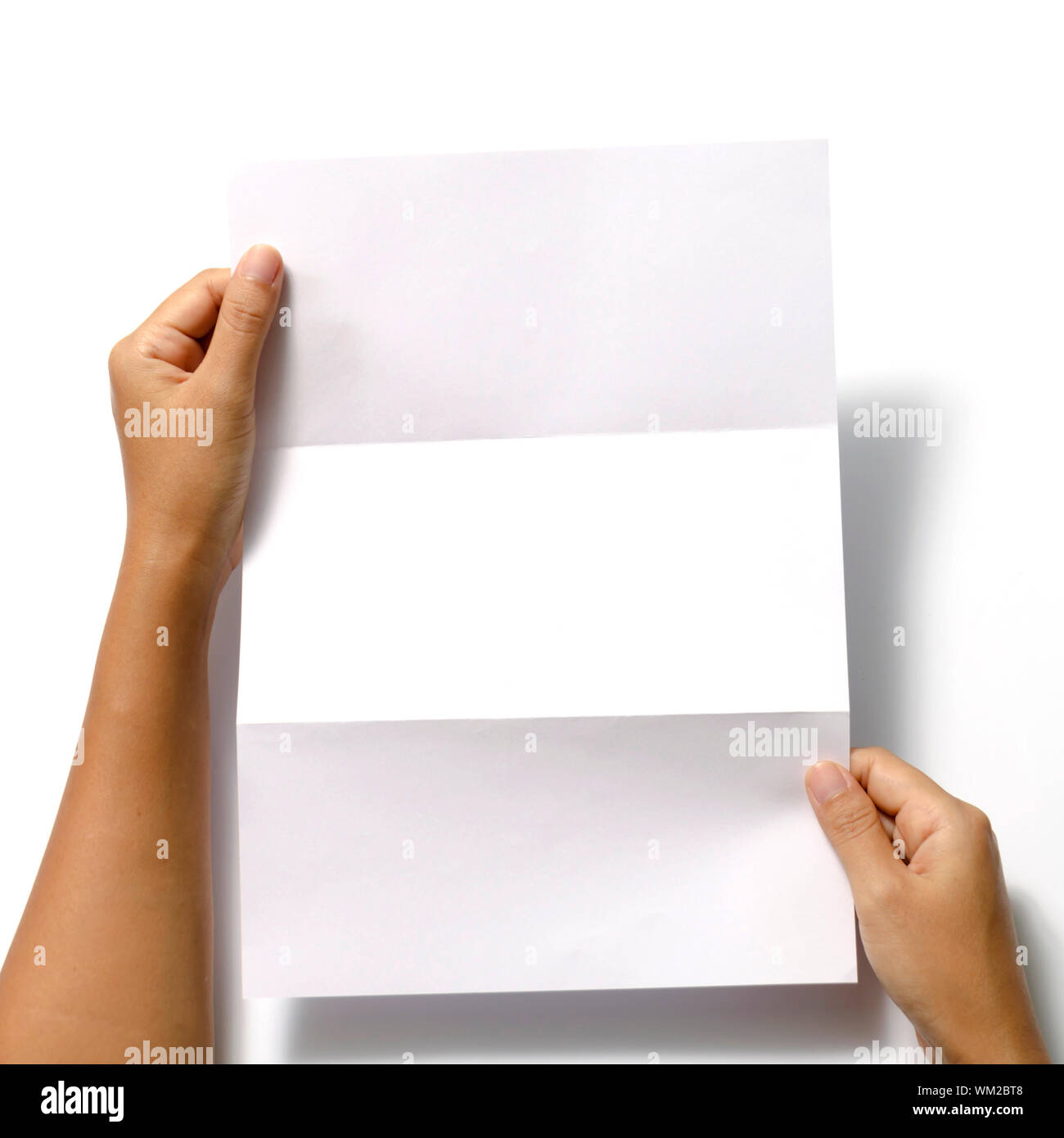 Person holding a4 paper hi-res stock photography and images - Alamy