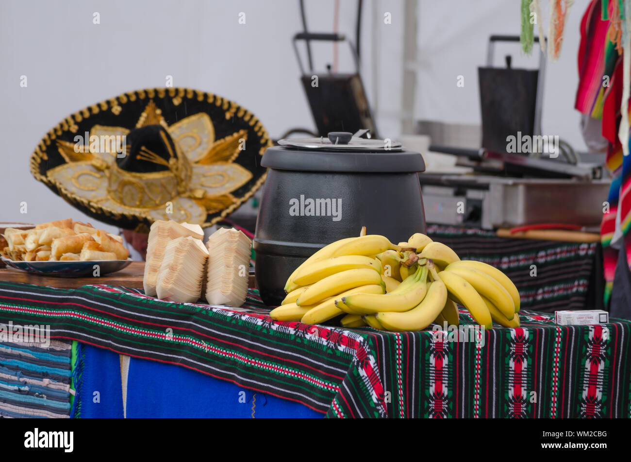 Mexican hat, banans, cooking Stock Photo - Alamy