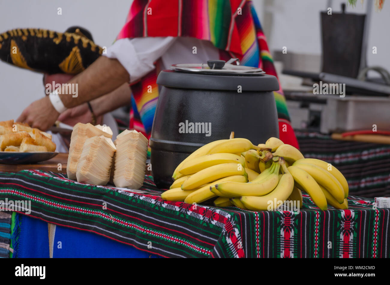 Mexican hat, banans, cooking Stock Photo - Alamy