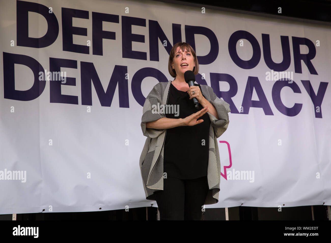 London, UK. 4 September, 2019. Jess Phillips, Labour MP for Birmingham ...