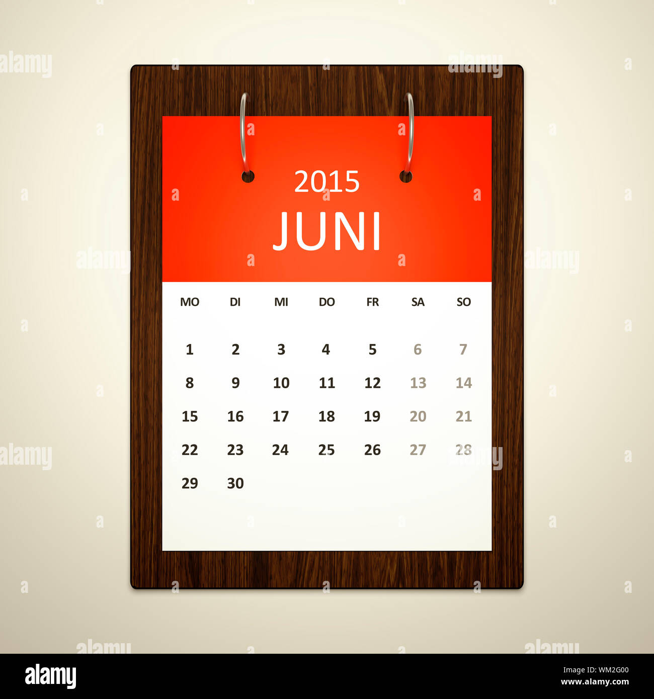 German calendar june hi-res stock photography and images - Alamy