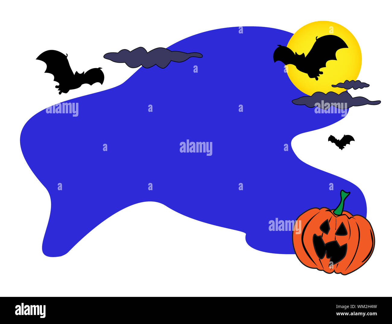 Fun halloween cartoon background card with ample room for your text ...