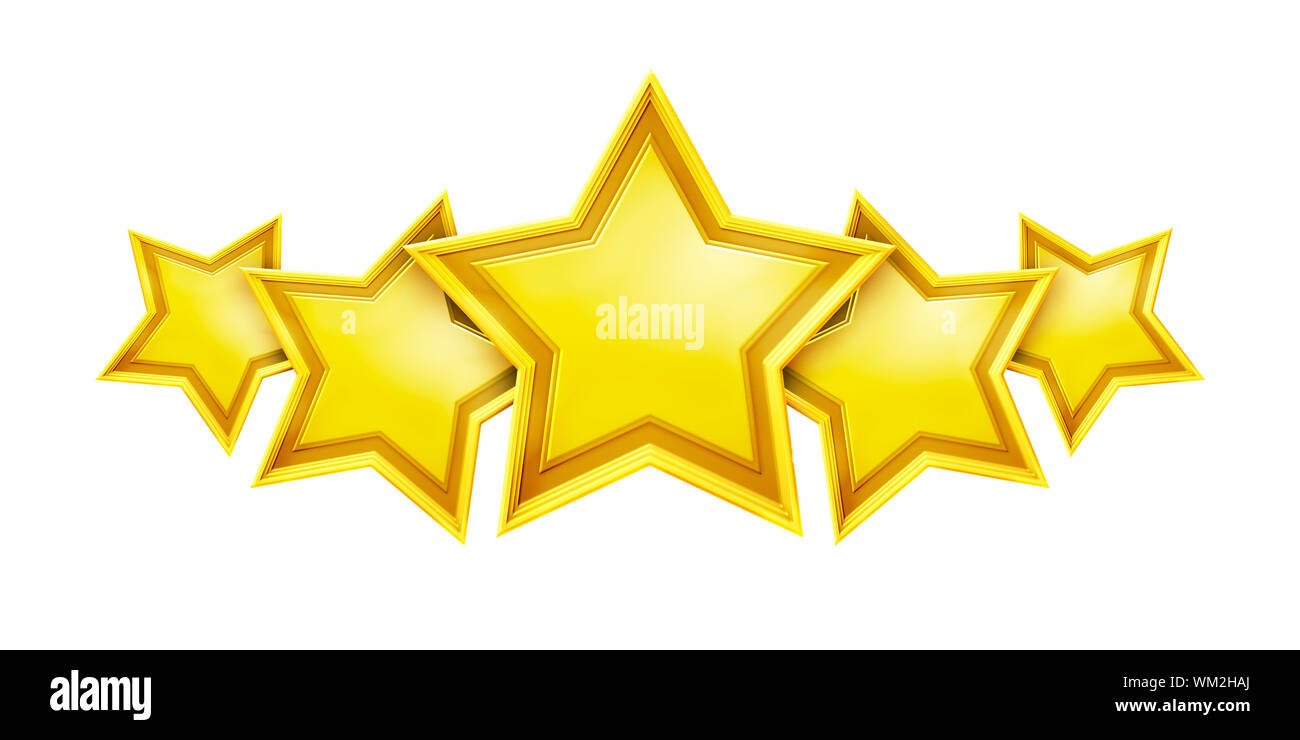 An image of a five star rating service Stock Photo - Alamy