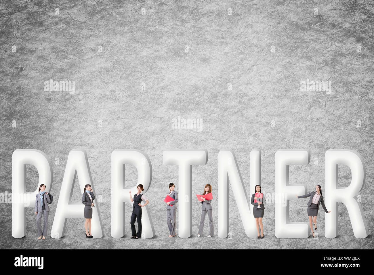 Concept of partner, friends,collaborate with group of business people ...