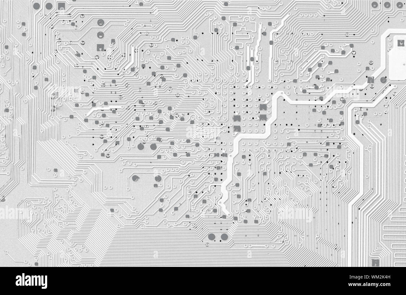 Abstract electronic black and white background Stock Photo - Alamy